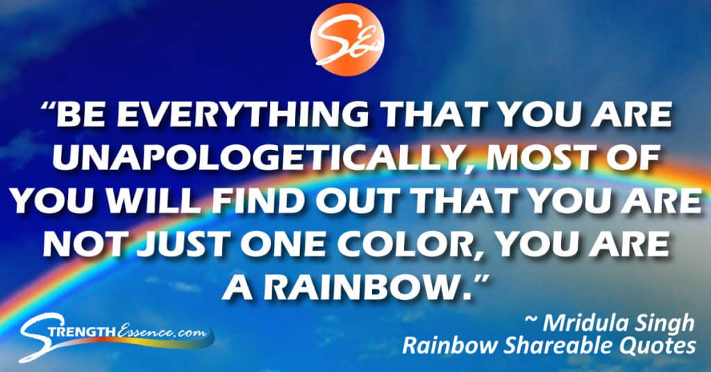 The BEST INSPIRATIONAL Rainbow Quotes (Shareable Images!) - Strength ...