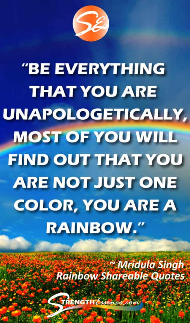 The BEST INSPIRATIONAL Rainbow Quotes (Shareable Images!) - Strength ...