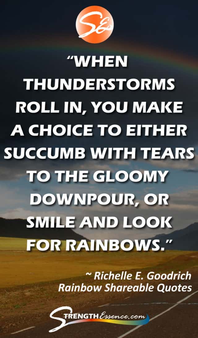 The BEST INSPIRATIONAL Rainbow Quotes (Shareable Images!) - Strength ...