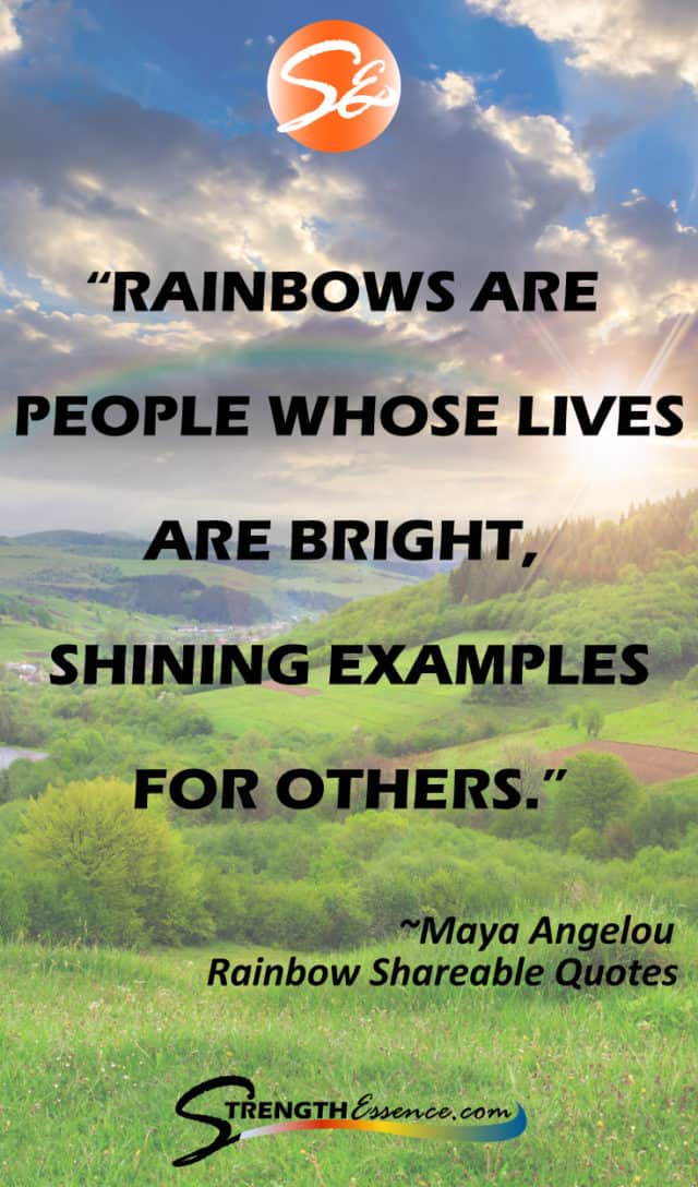 The BEST INSPIRATIONAL Rainbow Quotes (Shareable Images!) - Strength ...