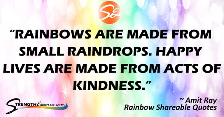 The BEST INSPIRATIONAL Rainbow Quotes (Shareable Images!) - Strength ...