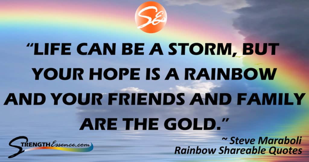 The BEST INSPIRATIONAL Rainbow Quotes (Shareable Images!) - Strength ...