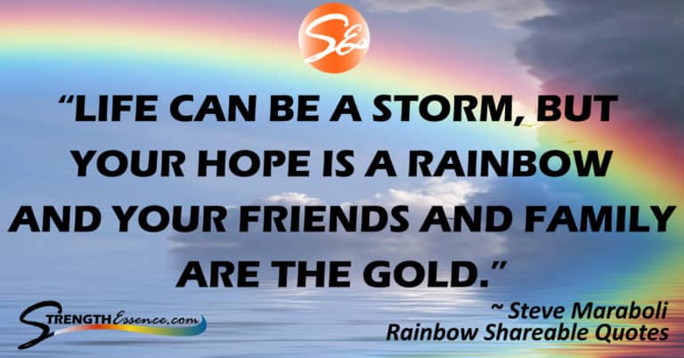 The BEST INSPIRATIONAL Rainbow Quotes (Shareable Images!) - Strength ...
