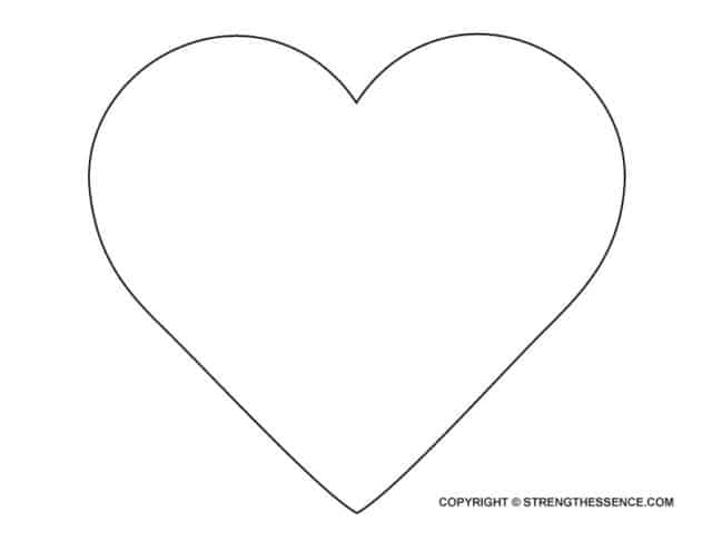 14+ FREE HEART Shape Outline Templates (Small, Medium, Large & Wonky ...