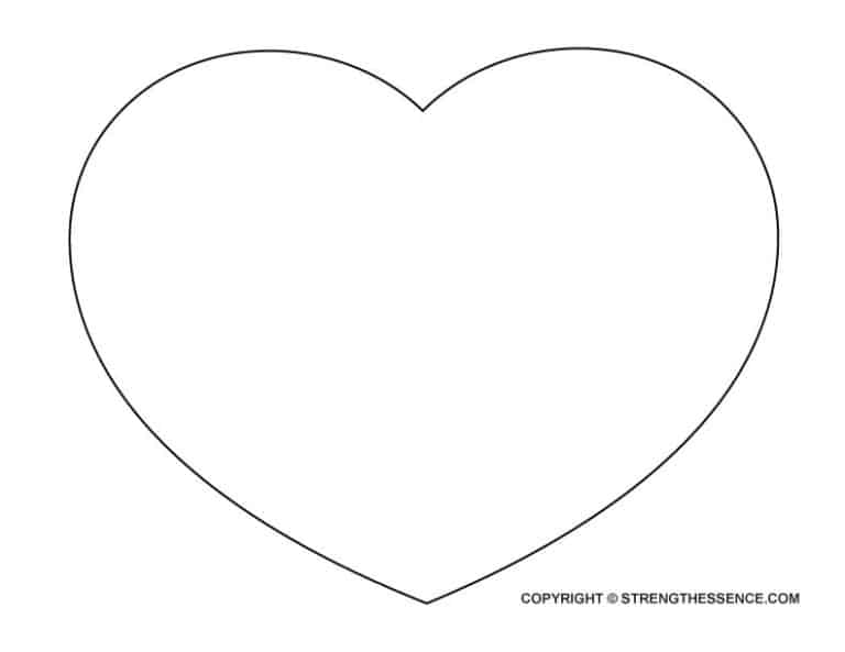 14+ FREE HEART Shape Outline Templates (Small, Medium, Large & Wonky ...