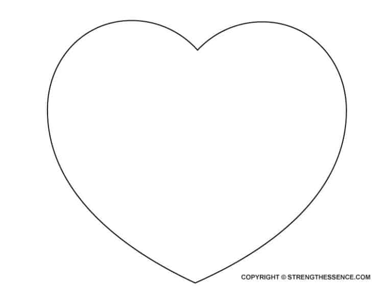 14+ FREE HEART Shape Outline Templates (Small, Medium, Large & Wonky ...