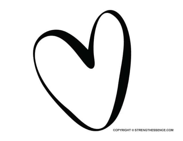 14+ FREE HEART Shape Outline Templates (Small, Medium, Large & Wonky ...