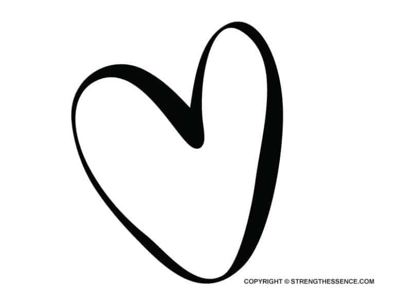 14+ FREE HEART Shape Outline Templates (Small, Medium, Large & Wonky ...