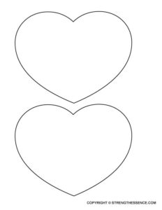 14+ FREE HEART Shape Outline Templates (Small, Medium, Large & Wonky ...