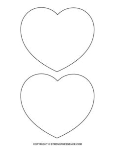 14+ FREE HEART Shape Outline Templates (Small, Medium, Large & Wonky ...