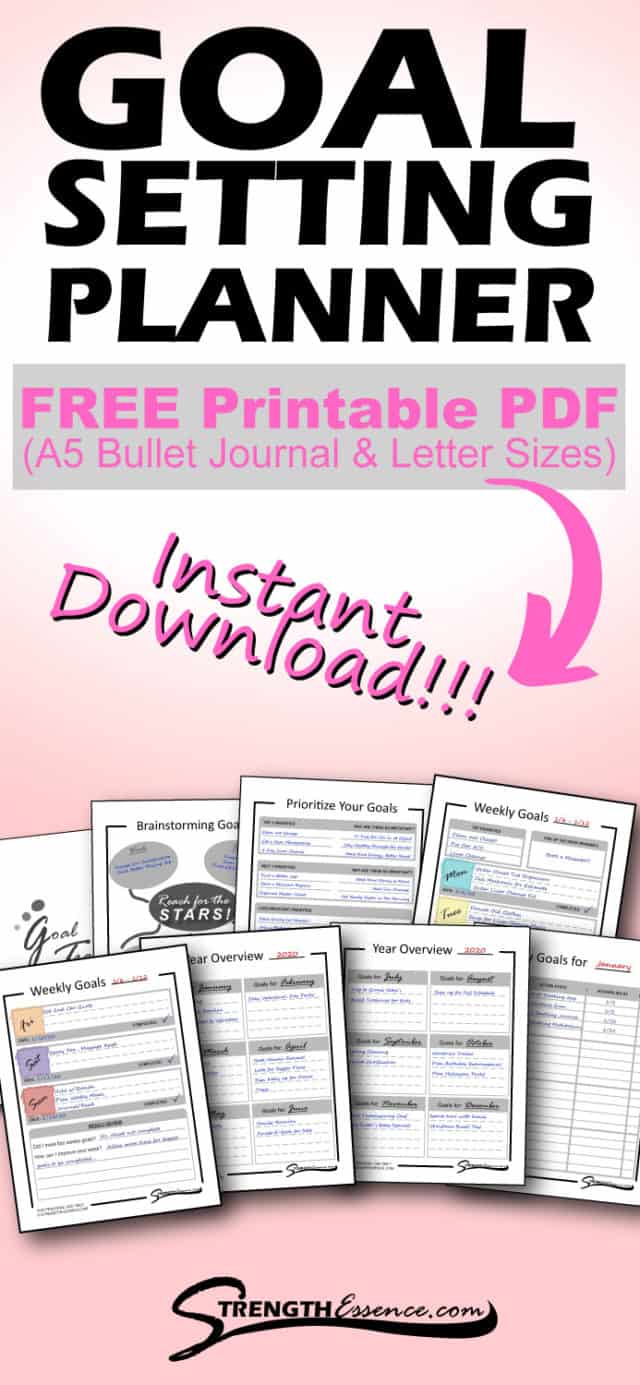 free-printable-goal-setting-worksheet-new - Strength Essence