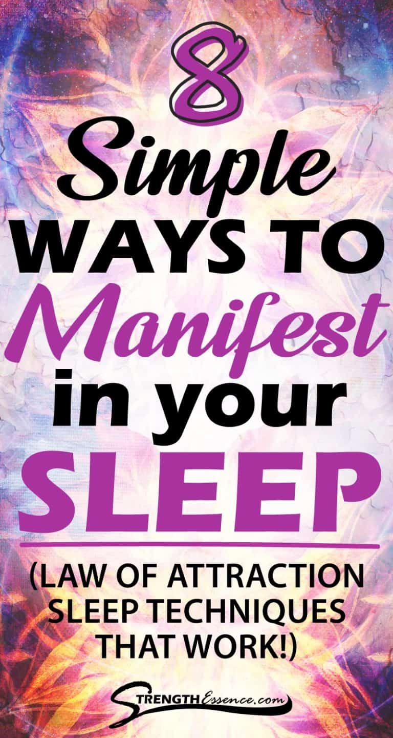 8 FUN Ways to Manifest While You Sleep (Law of Attraction Techniques!) - Strength Essence
